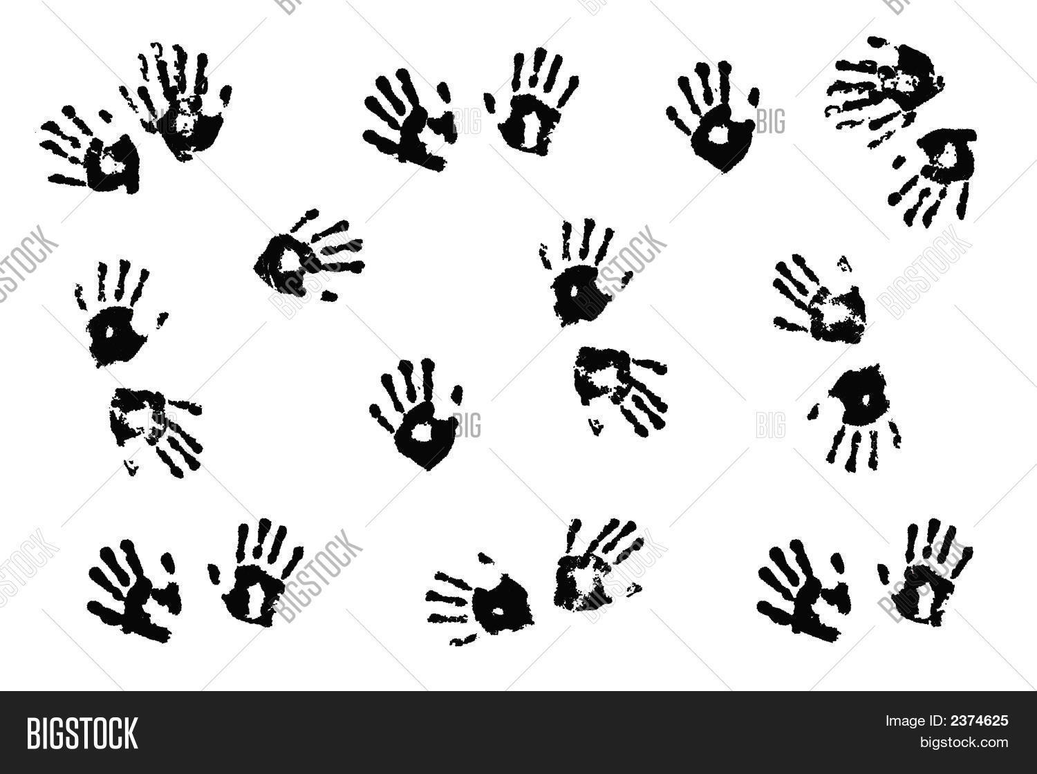 Black Handprints Made Image & Photo (Free Trial) | Bigstock
