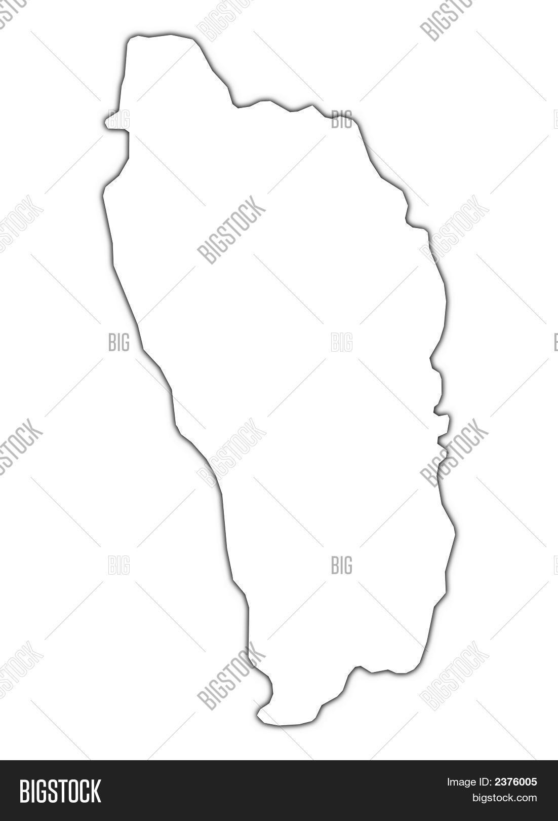 Dominica Outline Map Image & Photo (Free Trial) | Bigstock