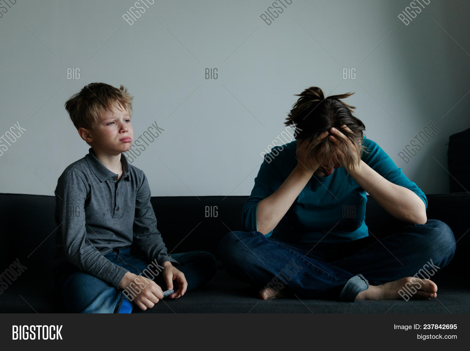 Sad Child Stressed Image & Photo (Free Trial) | Bigstock