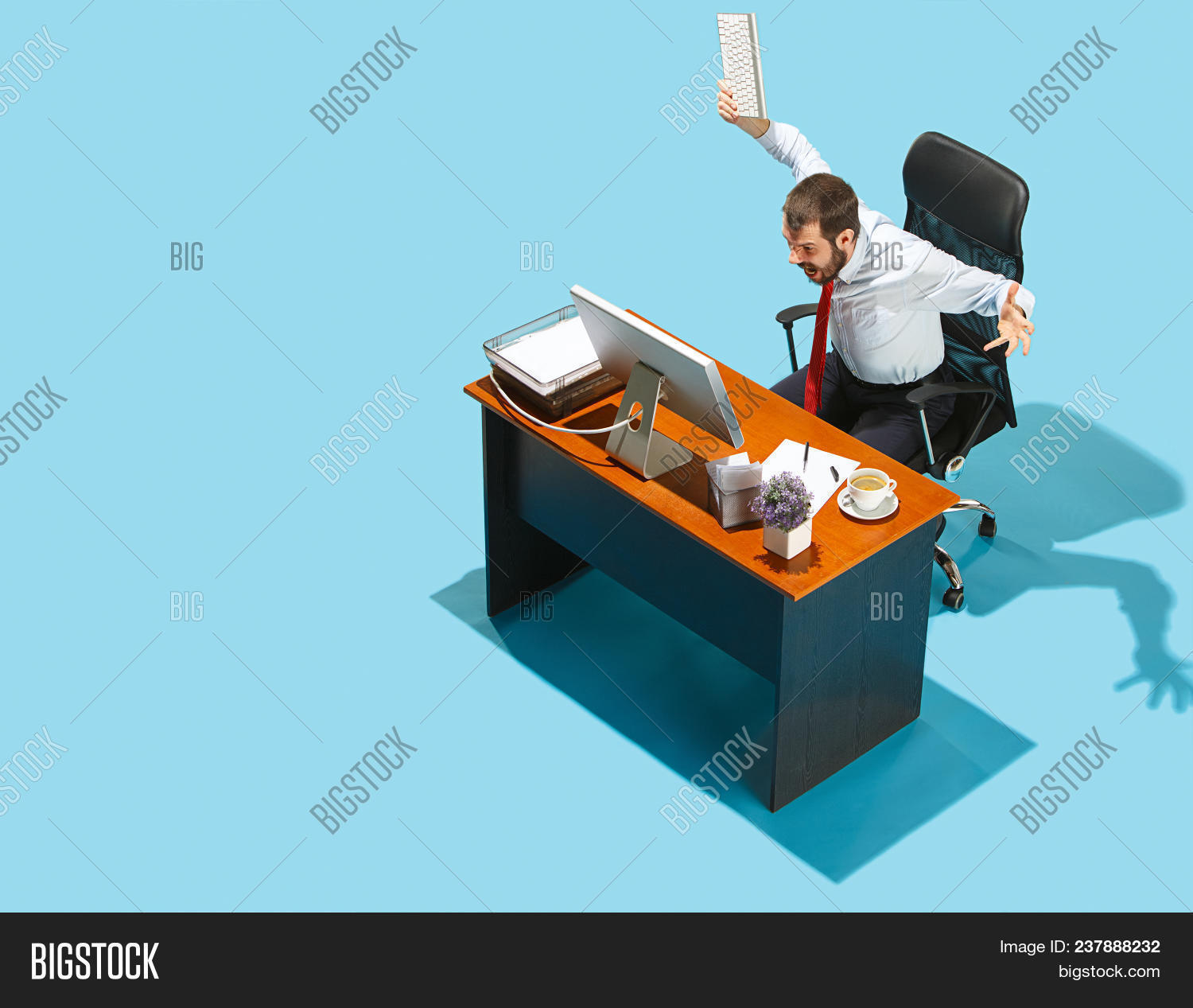 Crazy Boss. Above View Image & Photo (Free Trial) | Bigstock