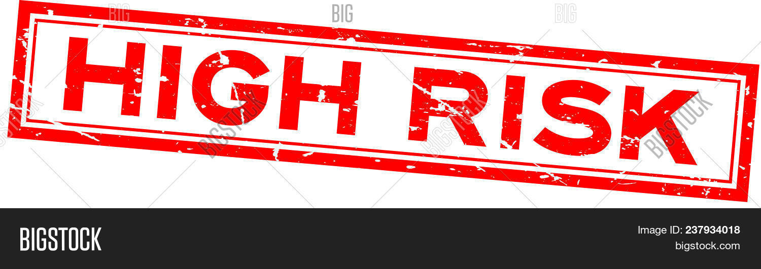 Grunge Red High Risk Vector & Photo (Free Trial) | Bigstock