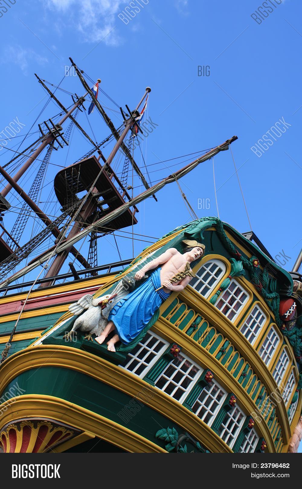 Sailboat Stern Masts Image & Photo (Free Trial) | Bigstock