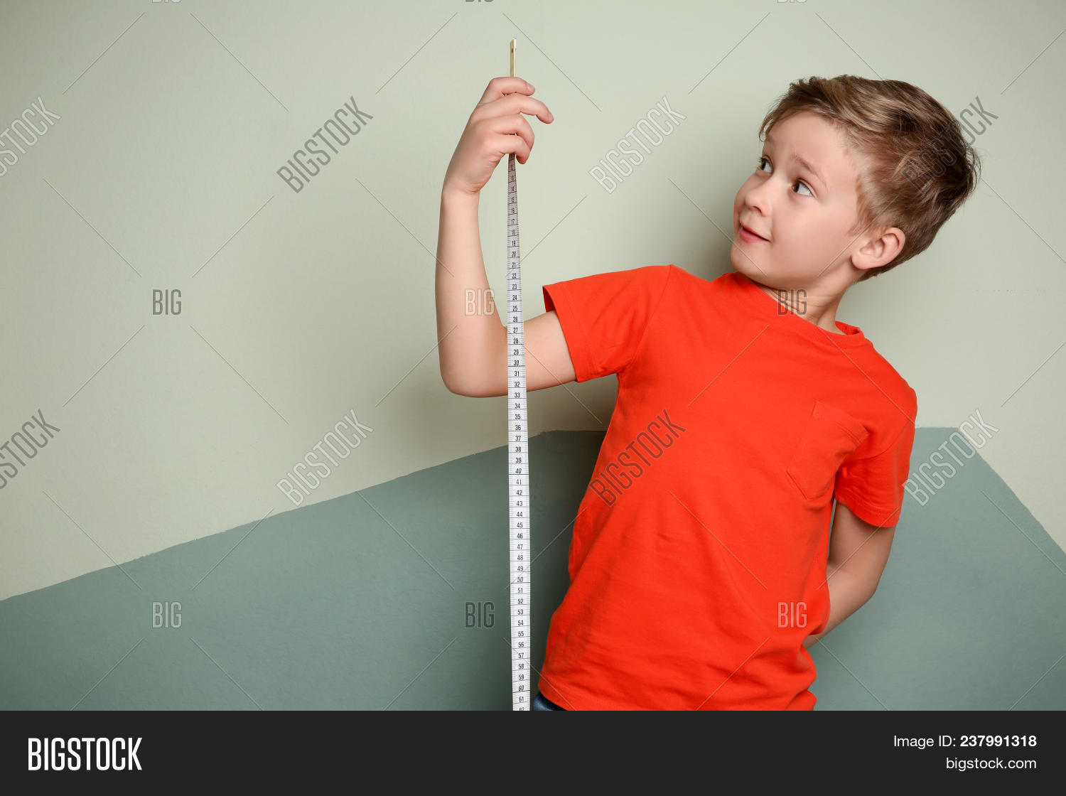 Little Boy Measuring Image & Photo (Free Trial) | Bigstock