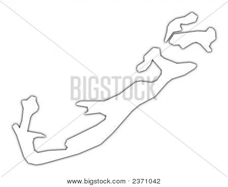 Bermuda Outline Map Image & Photo (Free Trial) | Bigstock