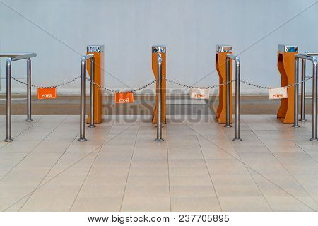 Portable Barrier Queue Image & Photo (Free Trial) | Bigstock