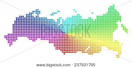 Rainbow Dotted Russia Vector & Photo (Free Trial) | Bigstock