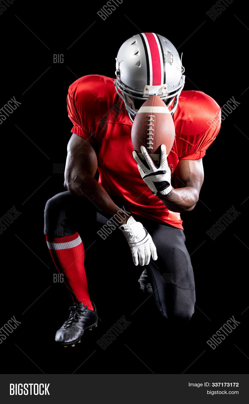 Football Player Front View