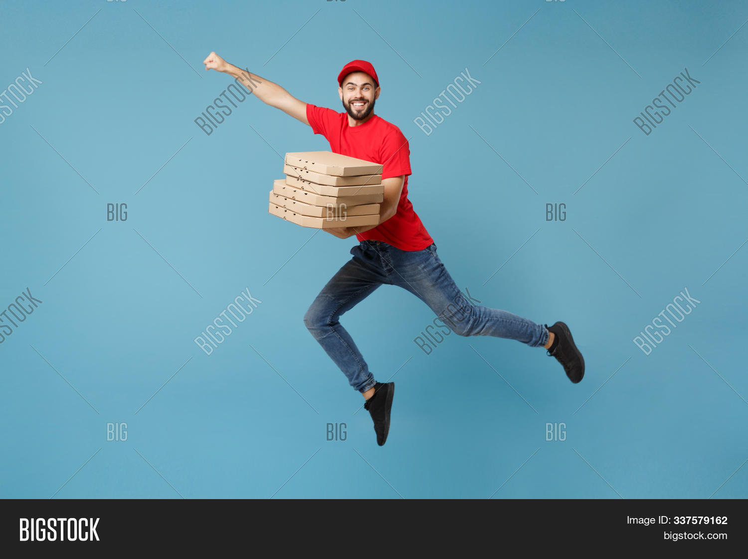Delivery Man Red Image & Photo (Free Trial) | Bigstock