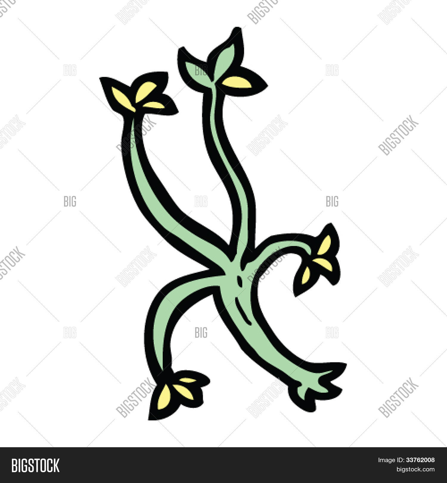 Cartoon Vines Vector & Photo (Free Trial) | Bigstock