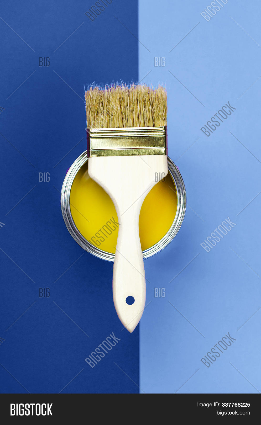 Yellow Paint Brush On Image & Photo (Free Trial) | Bigstock