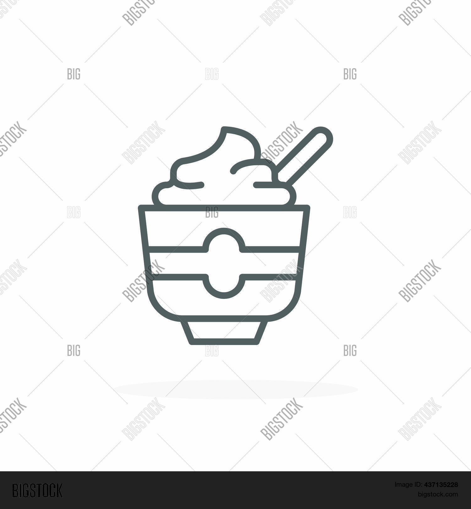Yoghurt Icon. Vector & Photo (Free Trial) | Bigstock
