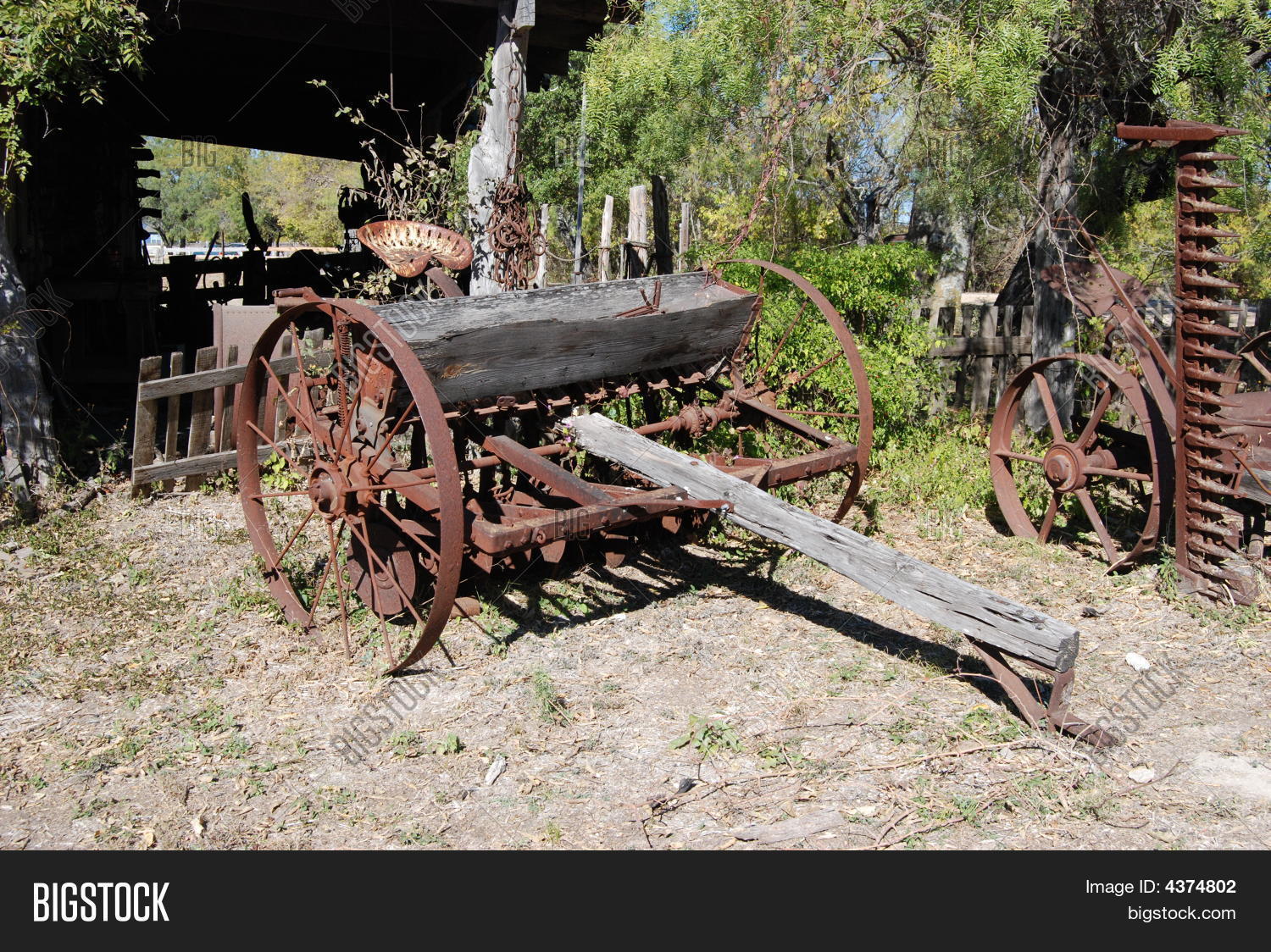 Antique Row Tiller Image & Photo (Free Trial) | Bigstock