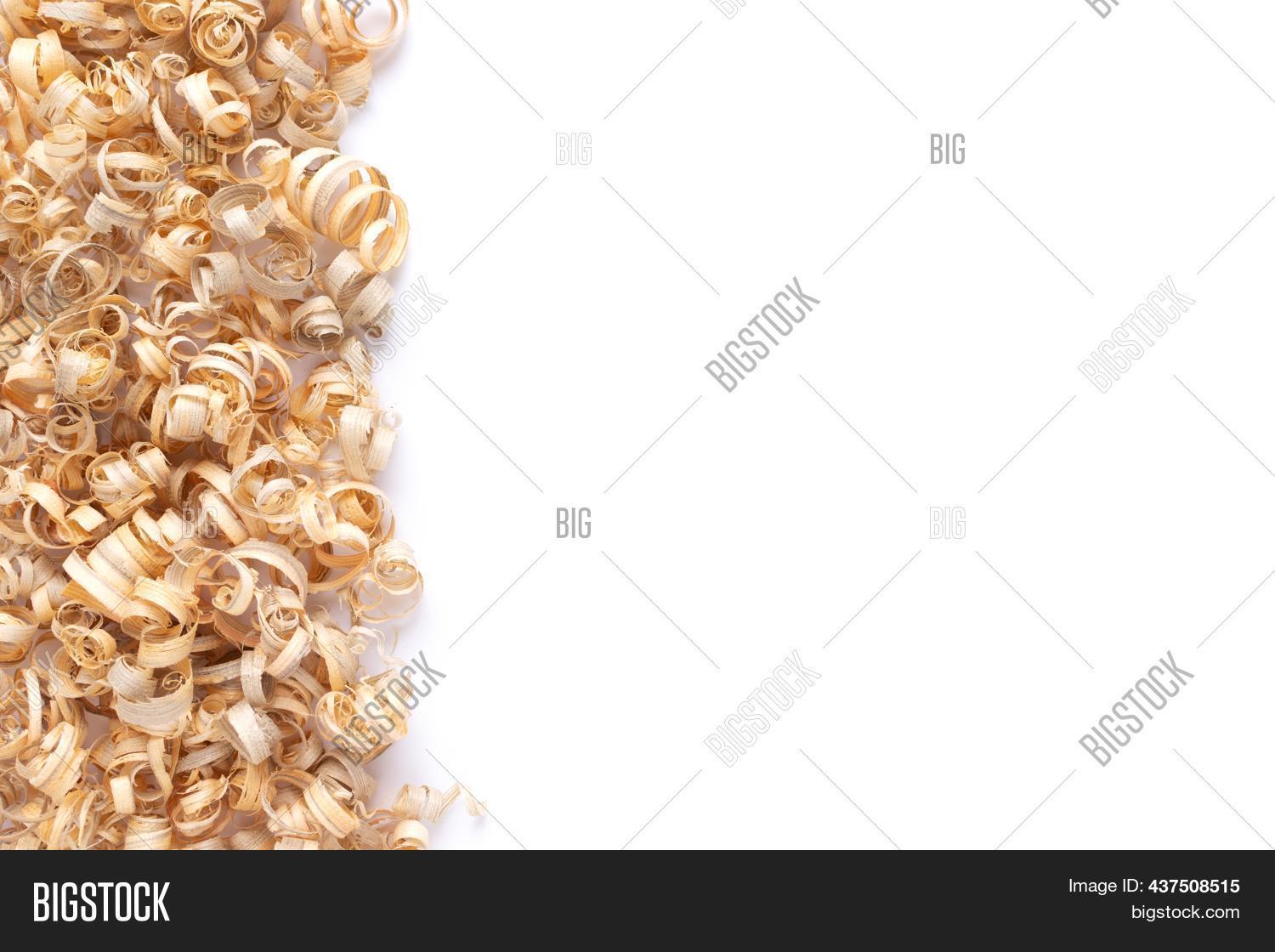 Wood Shavings Isolated Image & Photo (Free Trial) | Bigstock