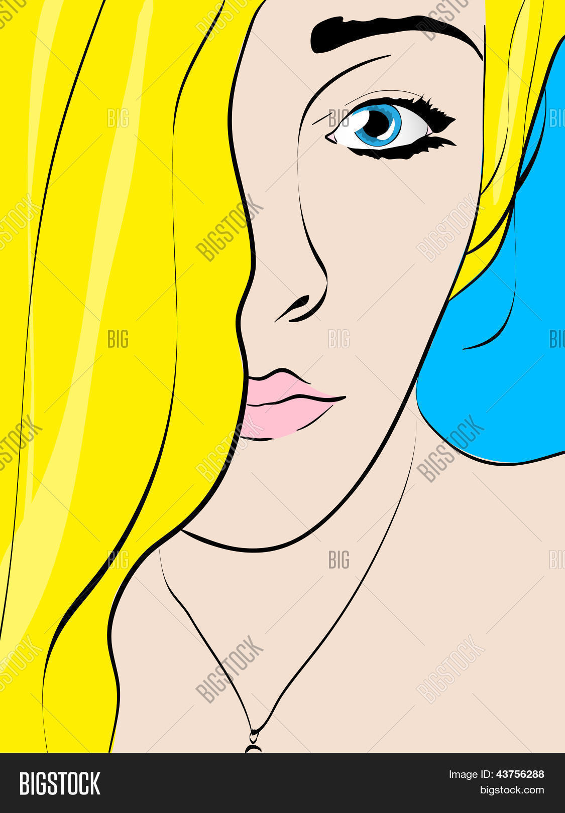 Beautiful Woman Face Vector And Photo Free Trial Bigstock