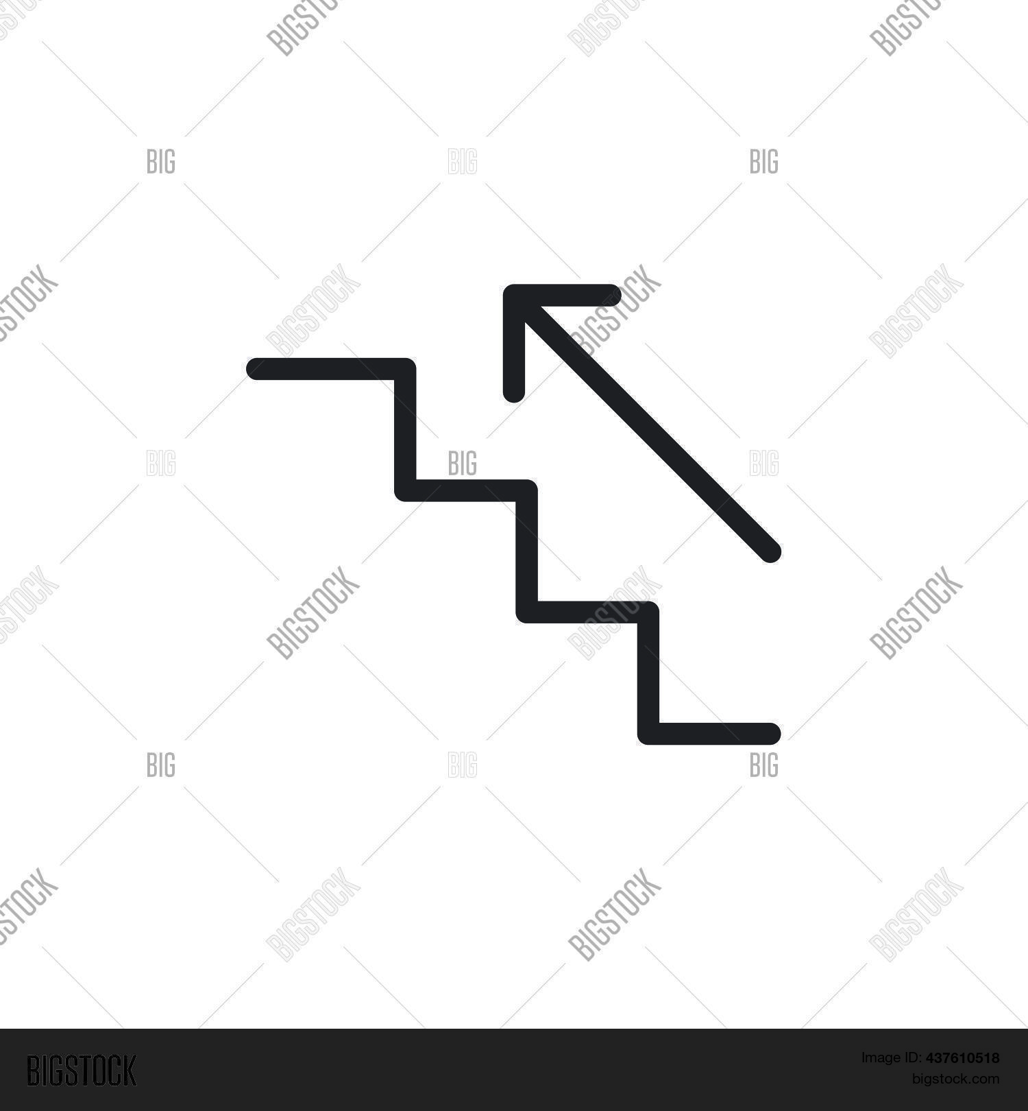 Stairs Icon Template Vector & Photo (Free Trial) | Bigstock