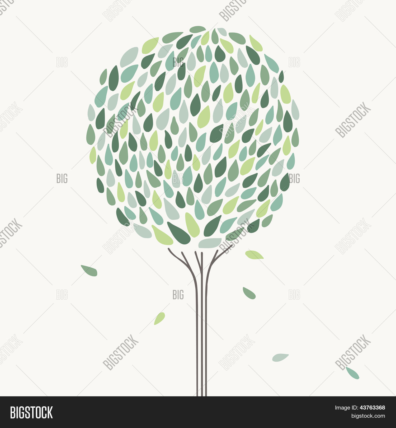 Stylized Tree Vector & Photo (Free Trial) | Bigstock