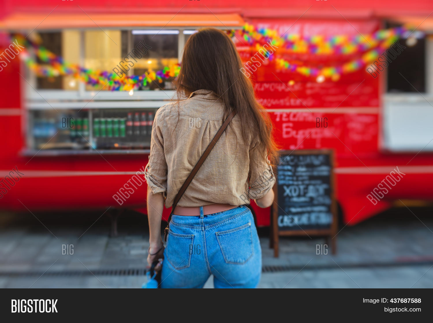 Girl Ordering Street Image & Photo (Free Trial) | Bigstock