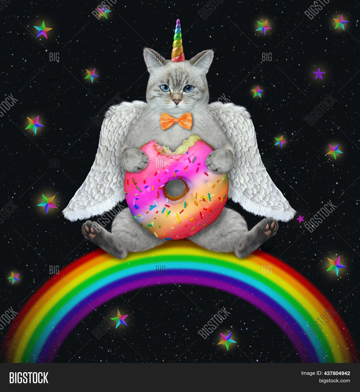 Ashen Cat Unicorn Image & Photo (Free Trial) | Bigstock