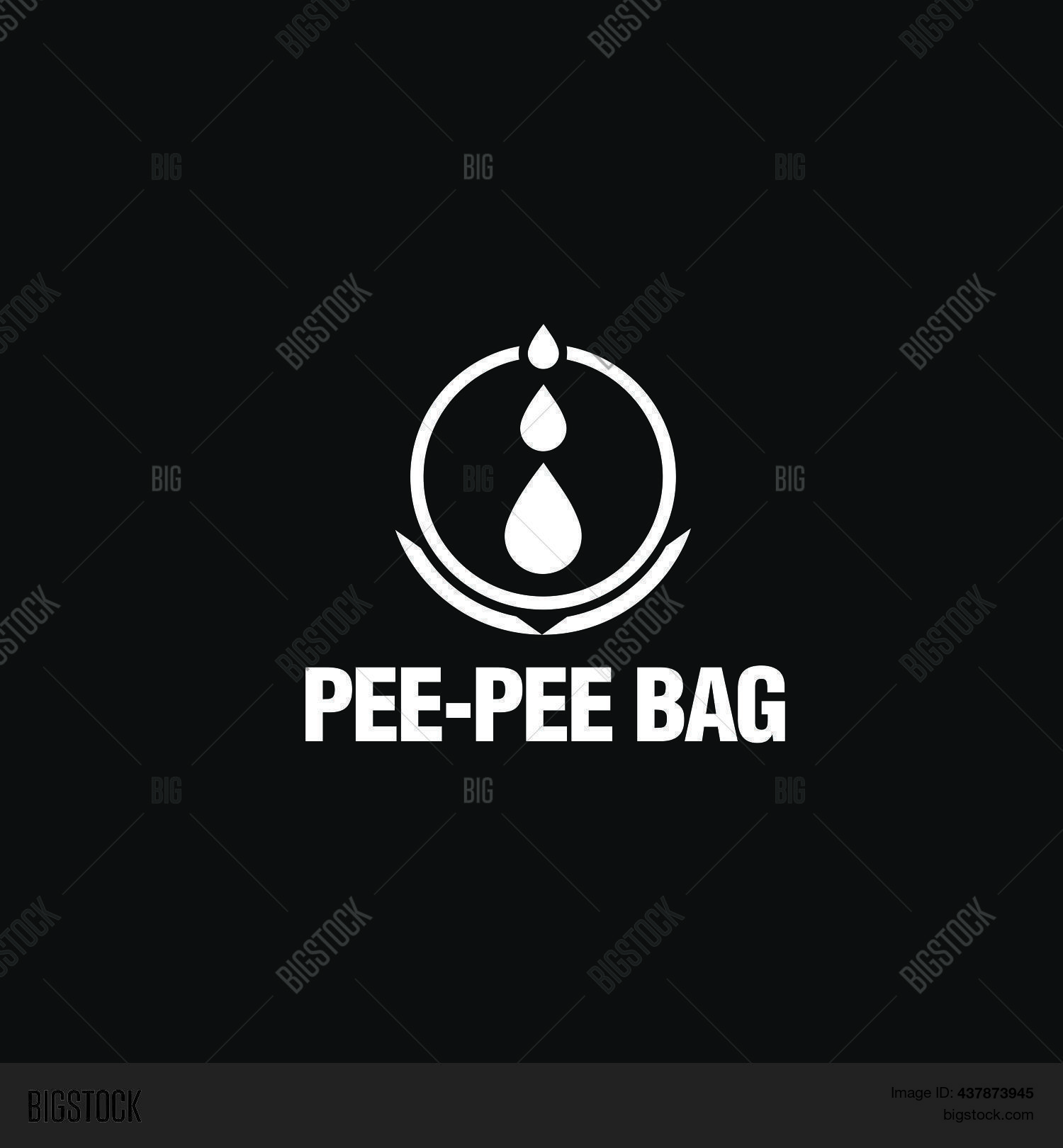 Pee Pee Bag Logo Vector & Photo (Free Trial) | Bigstock