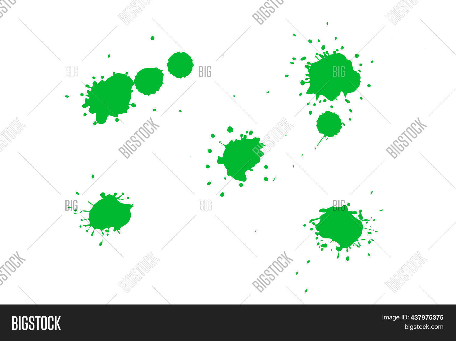 Green Blot On White Image & Photo (Free Trial) | Bigstock