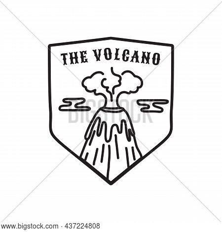 Vintage Volcano Emblem Image & Photo (Free Trial) | Bigstock
