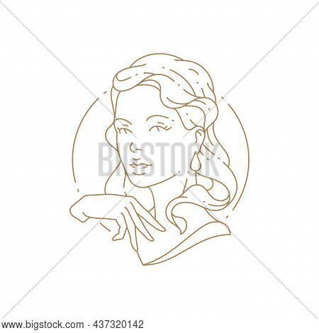 Pretty Lady Bust Vector & Photo (Free Trial) | Bigstock