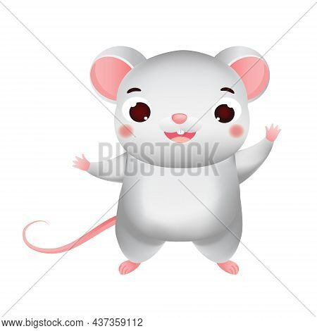 Cute Happy Mouse. Vector & Photo (Free Trial) | Bigstock