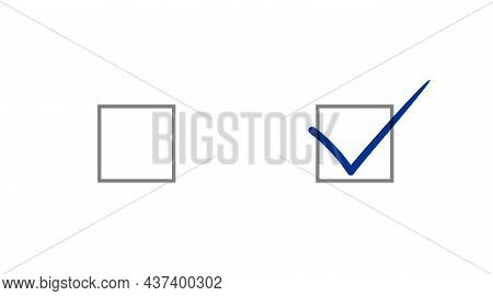 Checked Blank Uncheck Vector & Photo (Free Trial) | Bigstock