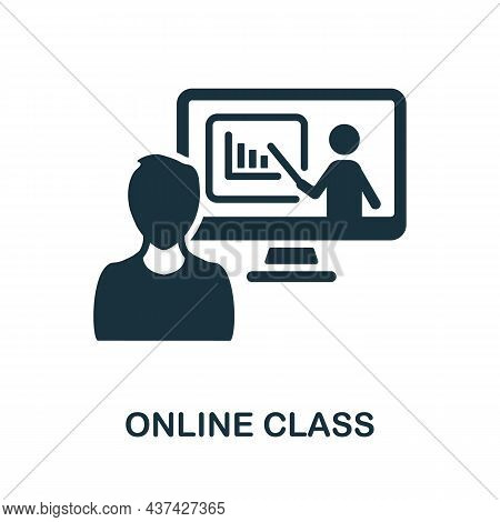 Online Class Icon. Vector & Photo (Free Trial) | Bigstock