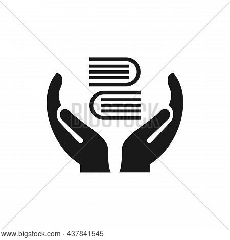 Hand Book Logo Design Vector & Photo (Free Trial) | Bigstock