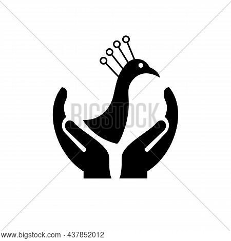 Hand Bird Logo Design Vector & Photo (Free Trial) | Bigstock