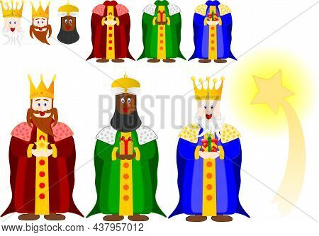Three Magi Clothes Vector & Photo (Free Trial) | Bigstock