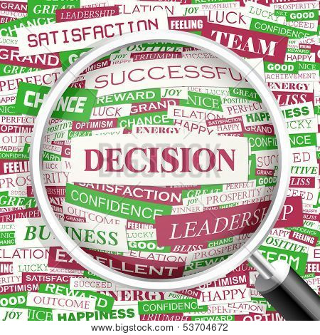 DECISION. Background Vector & Photo (Free Trial) | Bigstock