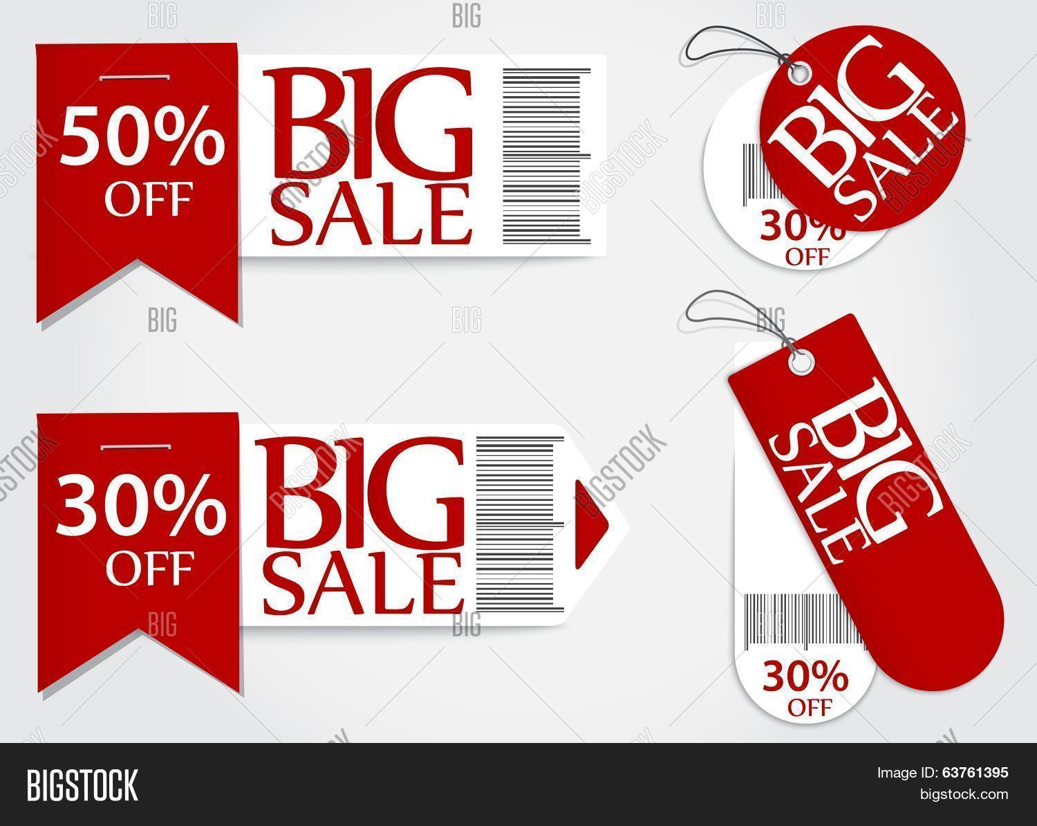 Sale Card Red Image & Photo (Free Trial) | Bigstock