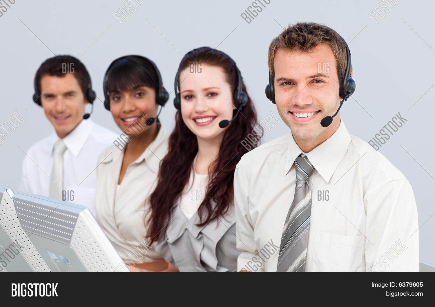 Smiling People Headset Image & Photo (Free Trial) | Bigstock