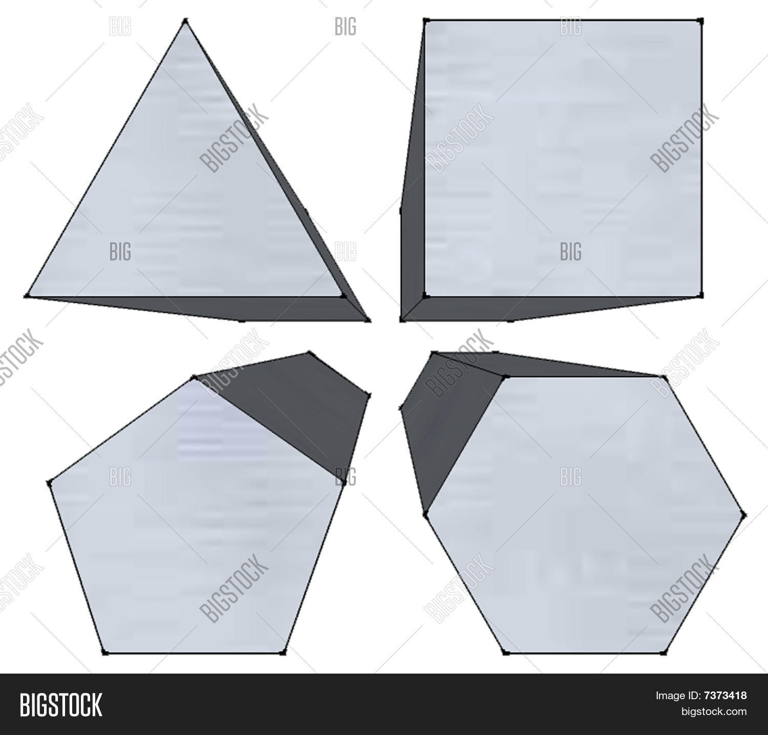 3, 4, 5 & 6 Sided Shapes Image & Photo | Bigstock