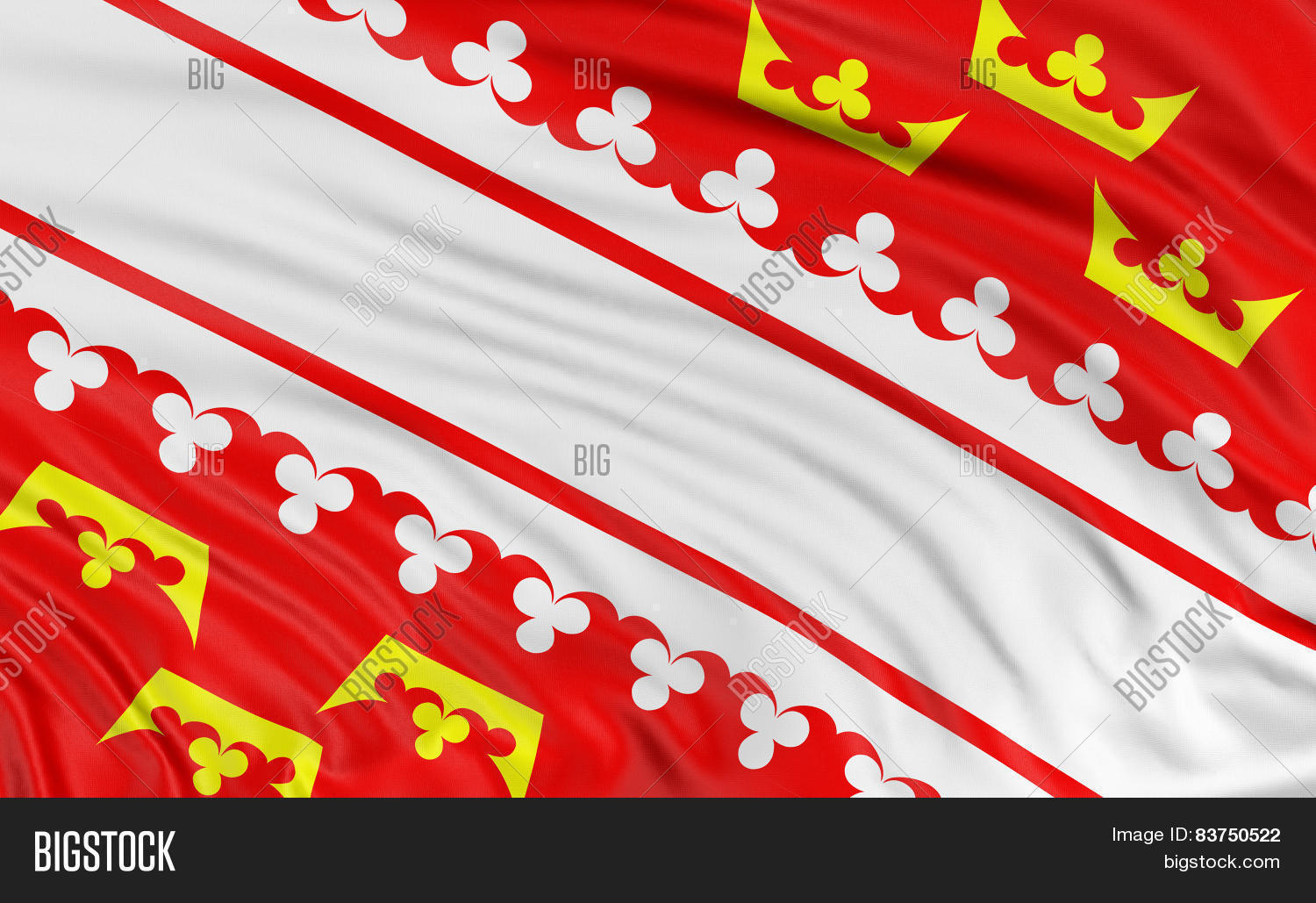 3D Alsace Flag Image & Photo (Free Trial) | Bigstock