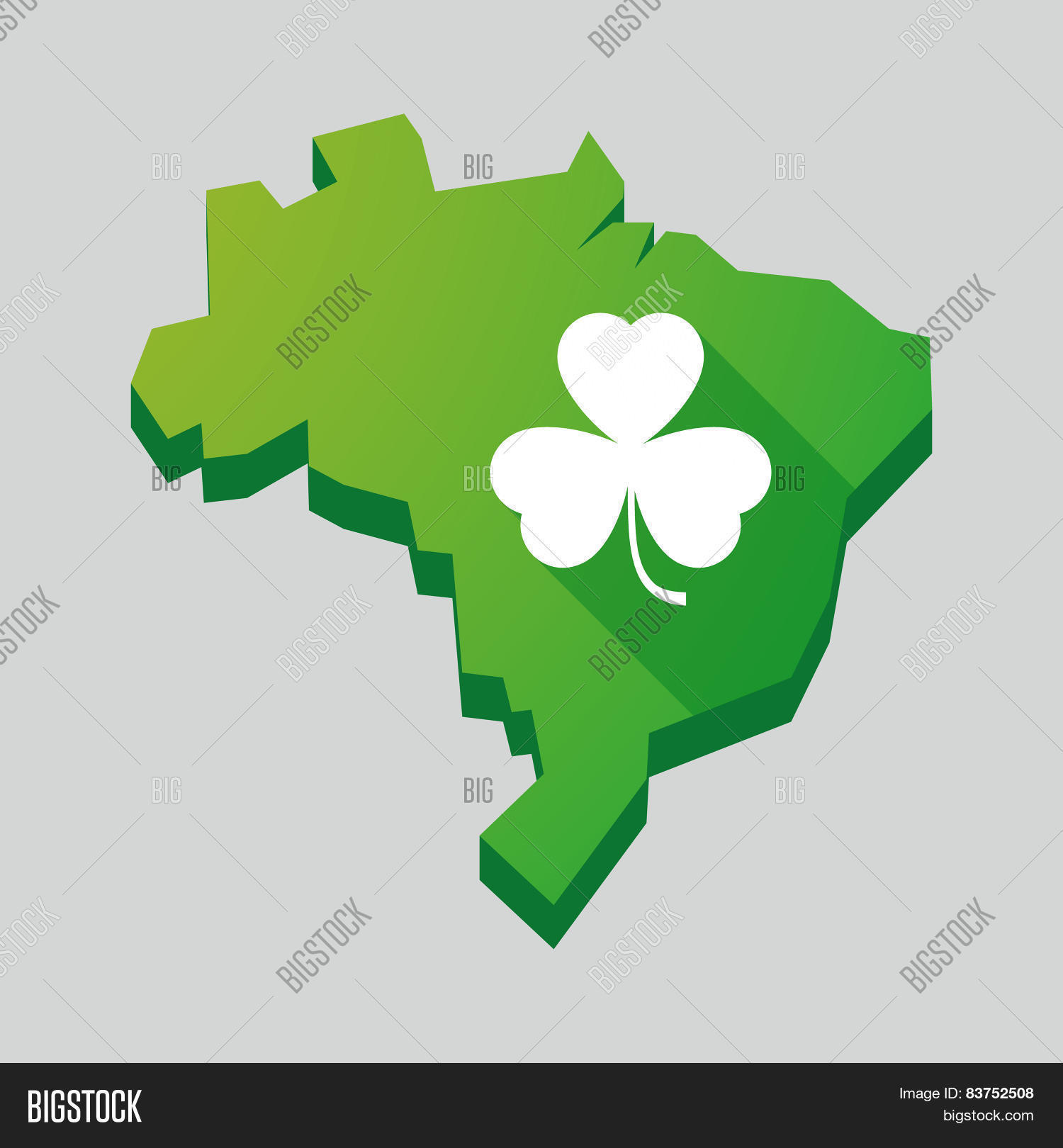 Green Brazil Map Vector & Photo (Free Trial) | Bigstock