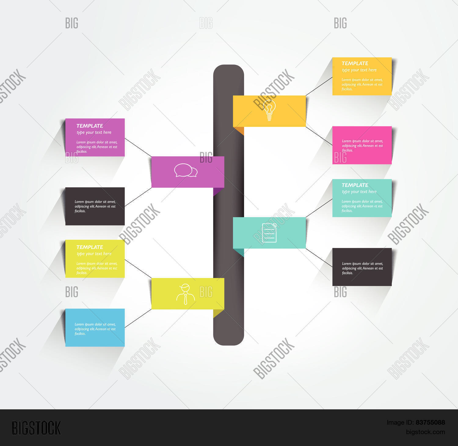 Flowchart Tab. Vector & Photo (Free Trial) | Bigstock