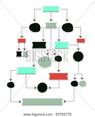 Flow Chart Diagram. Vector & Photo (Free Trial) | Bigstock