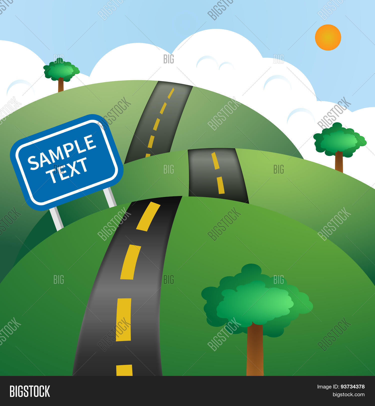Road Vector Vector & Photo (Free Trial) | Bigstock