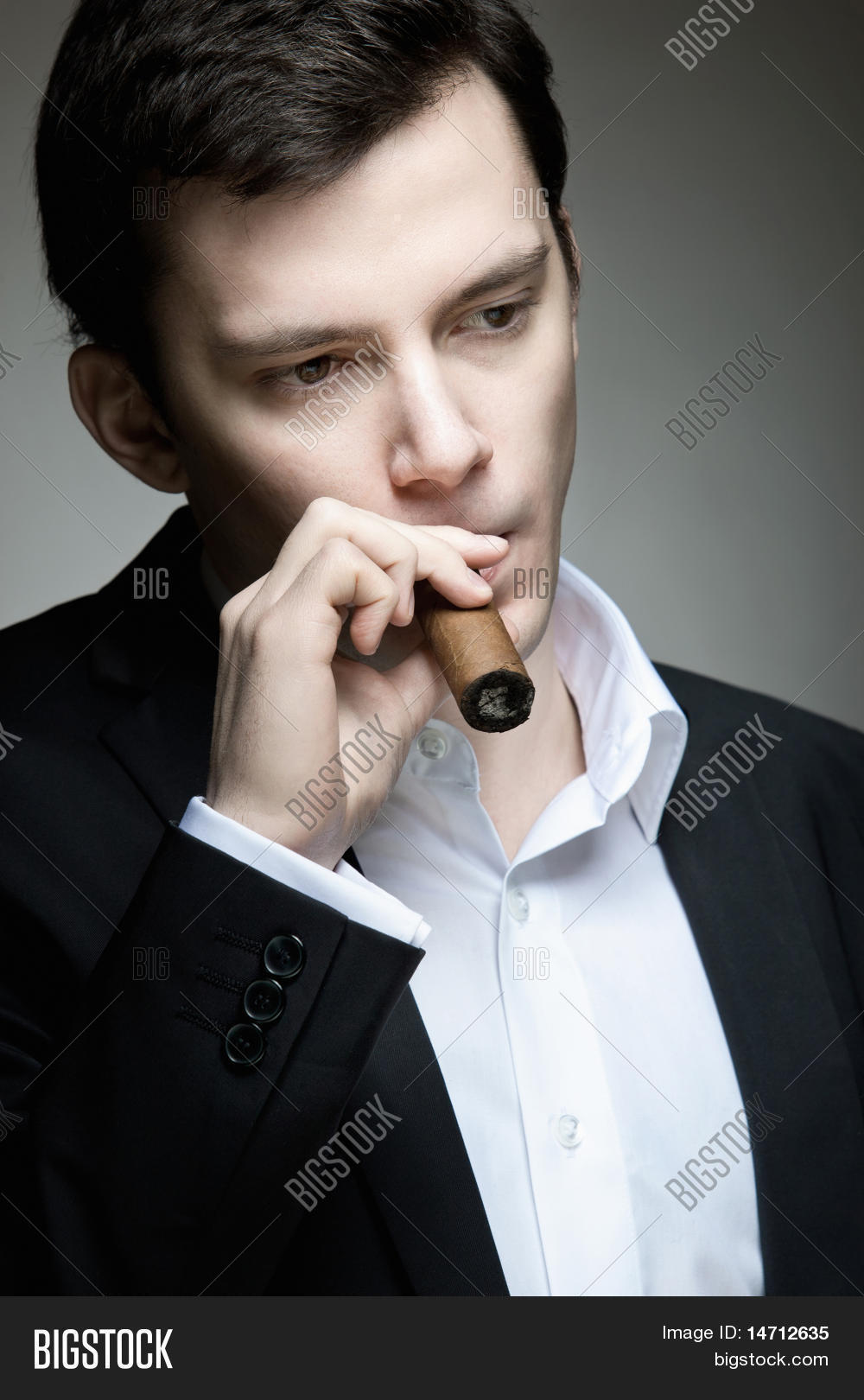 Cigar Smoker Image & Photo (Free Trial) | Bigstock