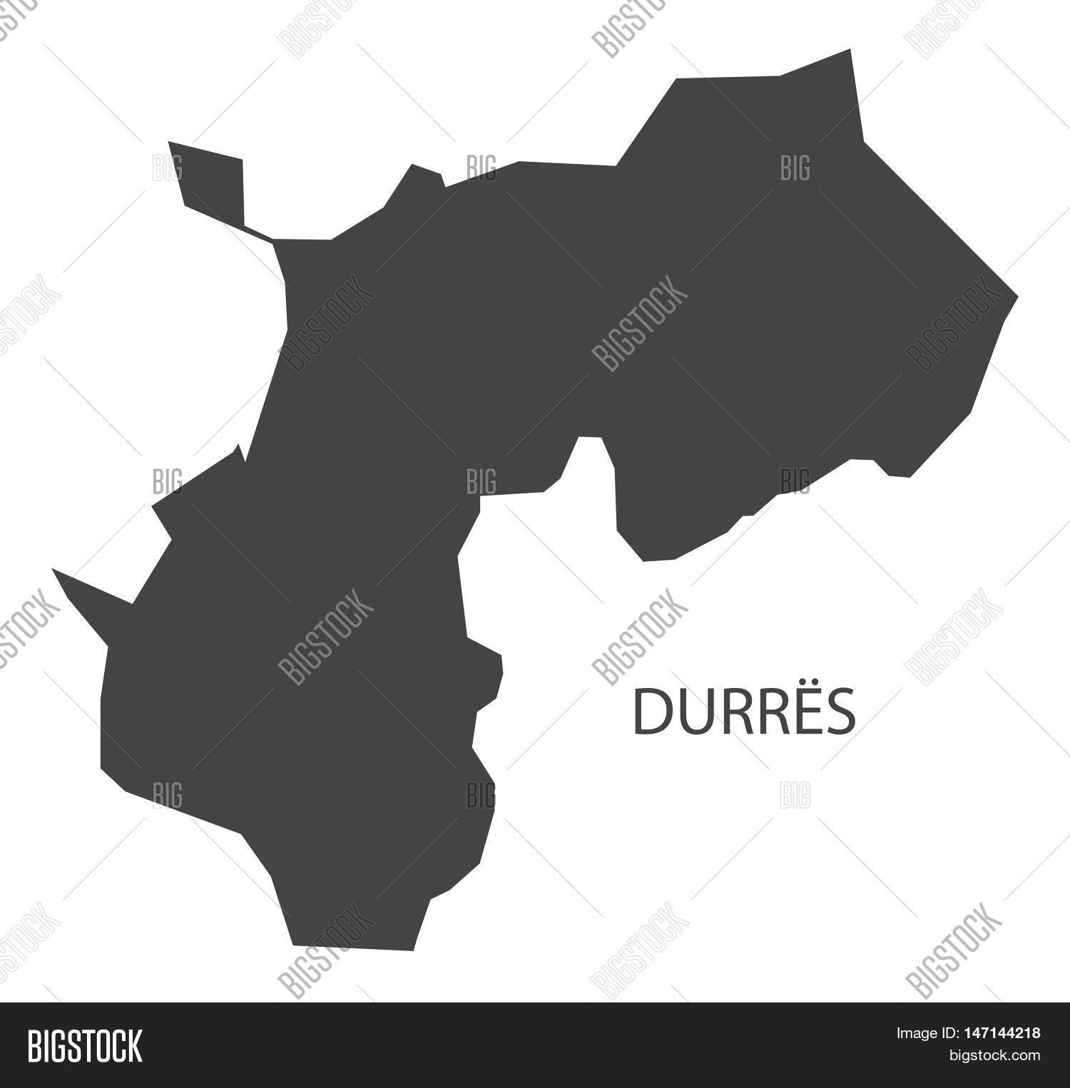 Durres Albania Map Vector & Photo (Free Trial) | Bigstock