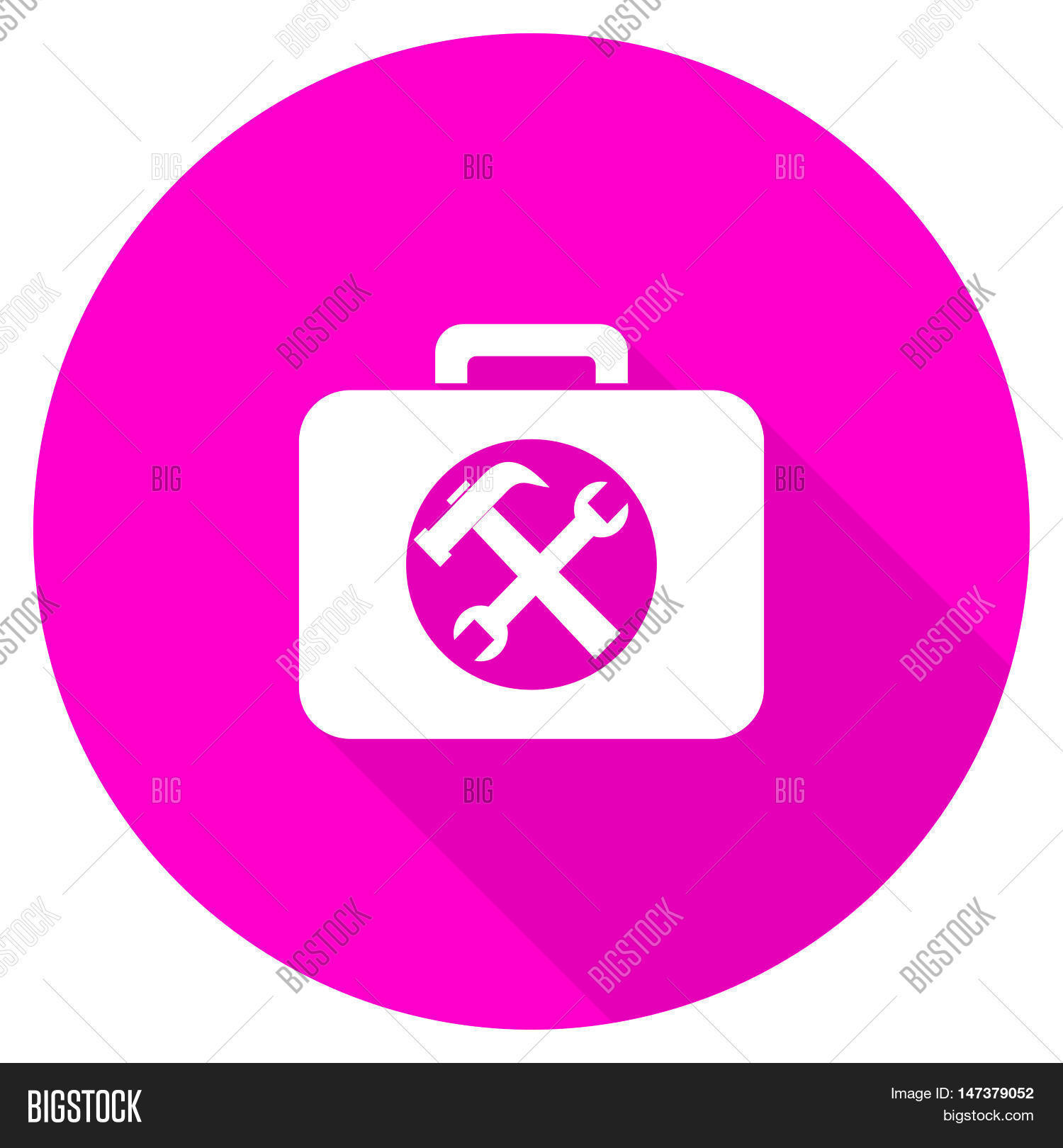 Toolkit Flat Pink Icon Image & Photo (Free Trial) | Bigstock