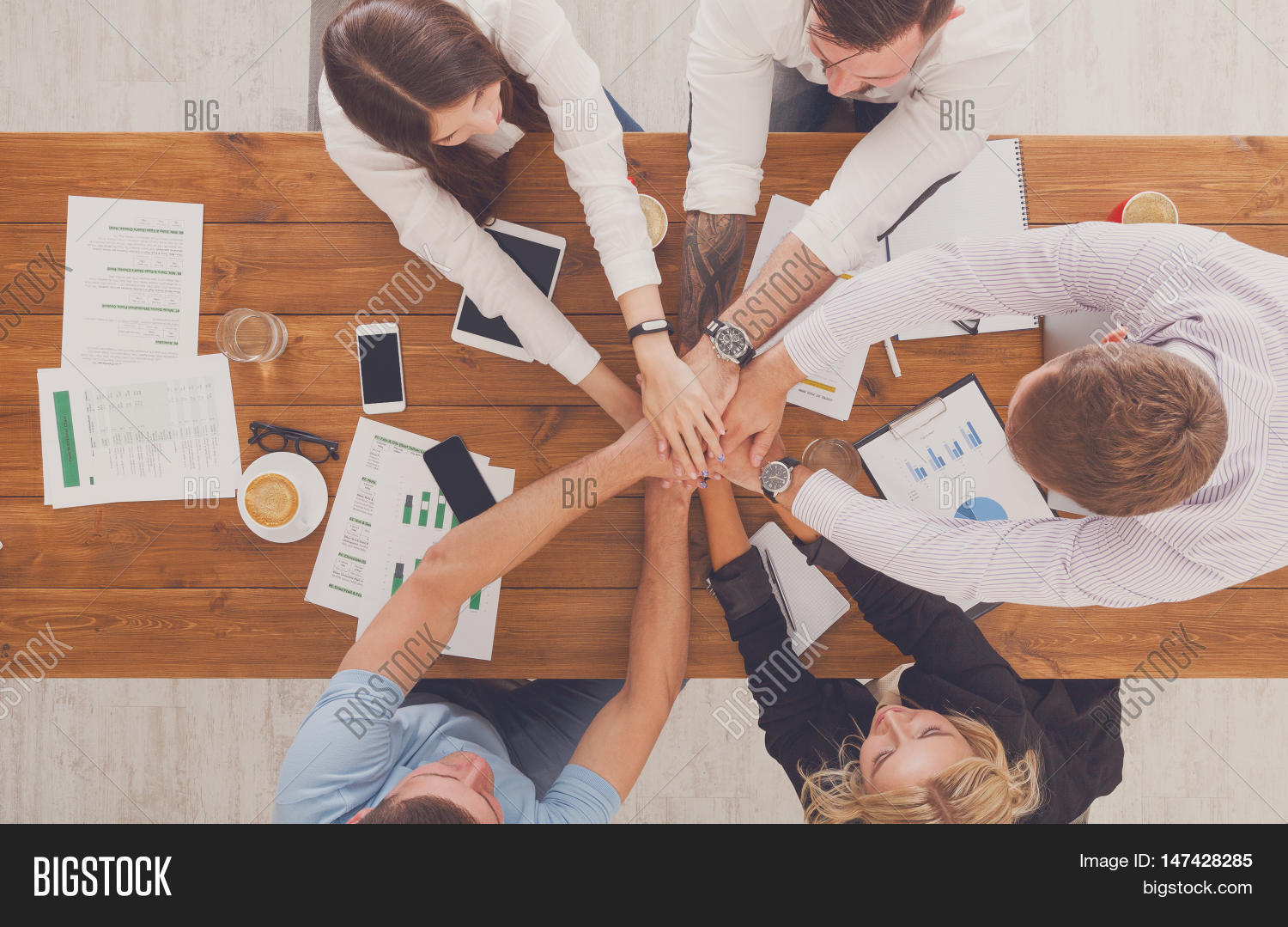 Team Put Hands Image & Photo (Free Trial) | Bigstock