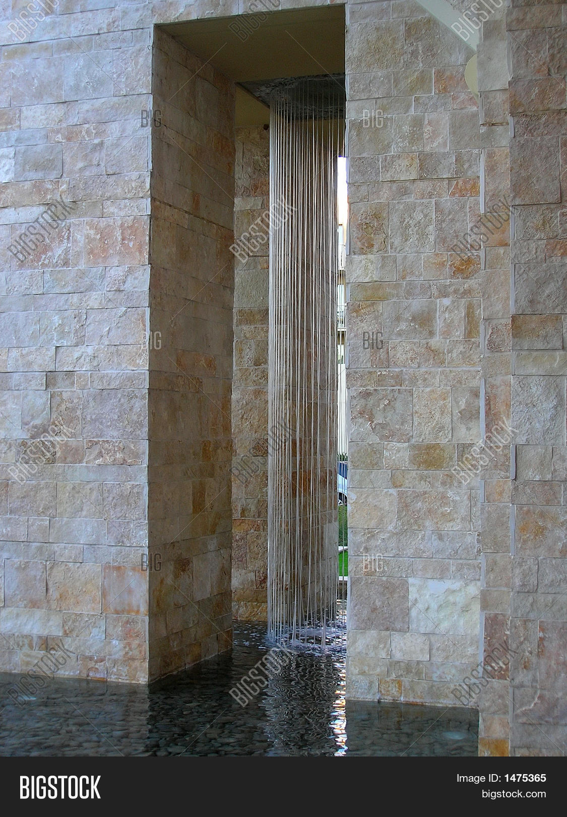 Water Between Columns Image & Photo (Free Trial) | Bigstock