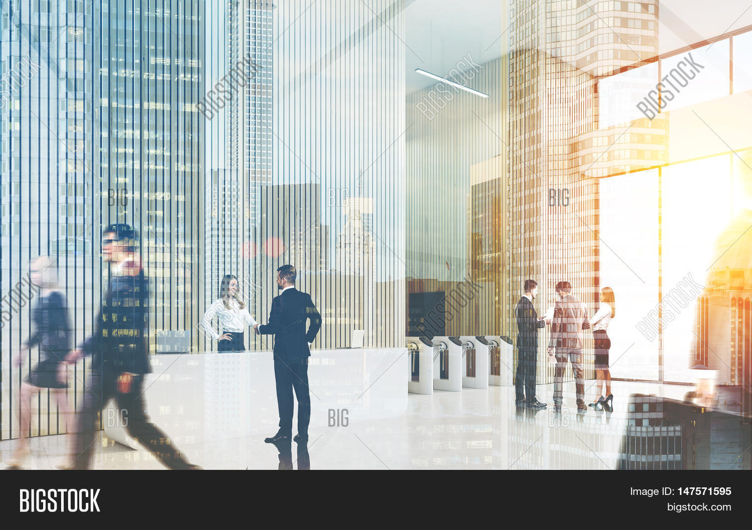 Busy Office Lobby. Man Image & Photo (Free Trial) | Bigstock
