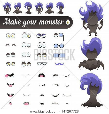 Monster Creation Kit Vector & Photo (Free Trial) | Bigstock