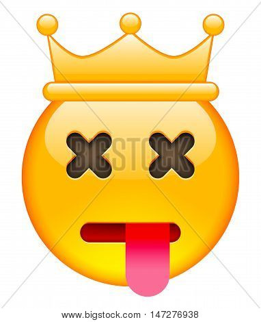 Dead Smile Emoticon Vector & Photo (Free Trial) | Bigstock