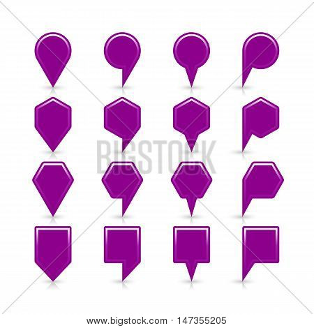 Flat Purple Color Map Vector & Photo (Free Trial) | Bigstock